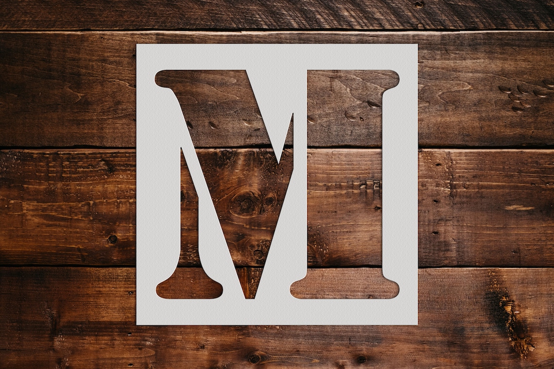 Letter M reusable Stencil Art Stencil Craft Stencil - Etsy