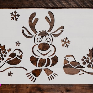Rudolph Stencil, Reusable Rudolph Stencil, Art Stencil, DIY Craft ...