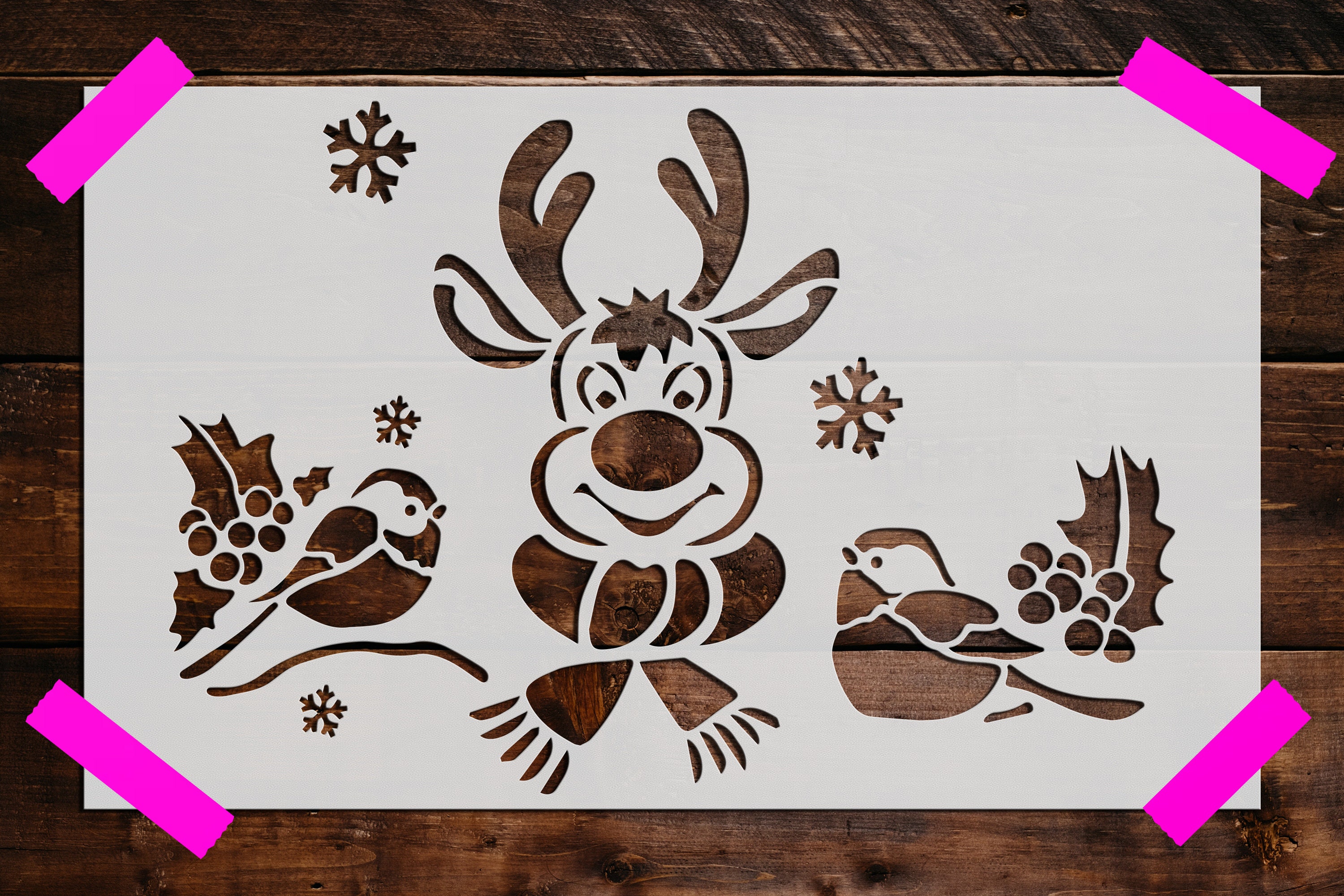 Rudolph Stencil Reusable Rudolph Stencil Art Stencil DIY - Etsy