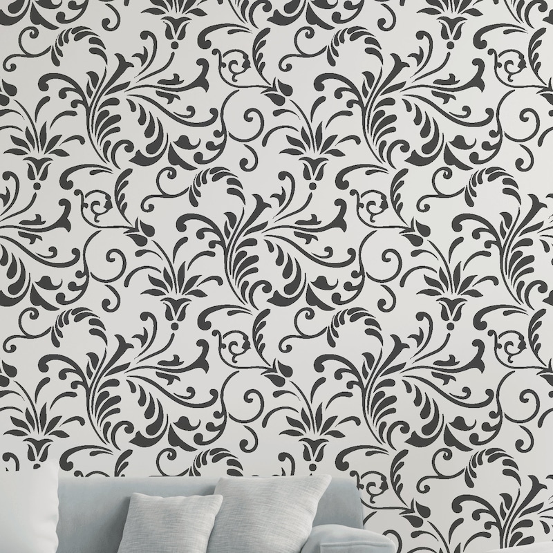 Vine Design Stencil - Etsy