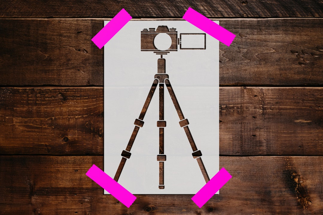 Camera Stencil - Reusable Camera Stencil - Art Stencil - DIY Craft ...