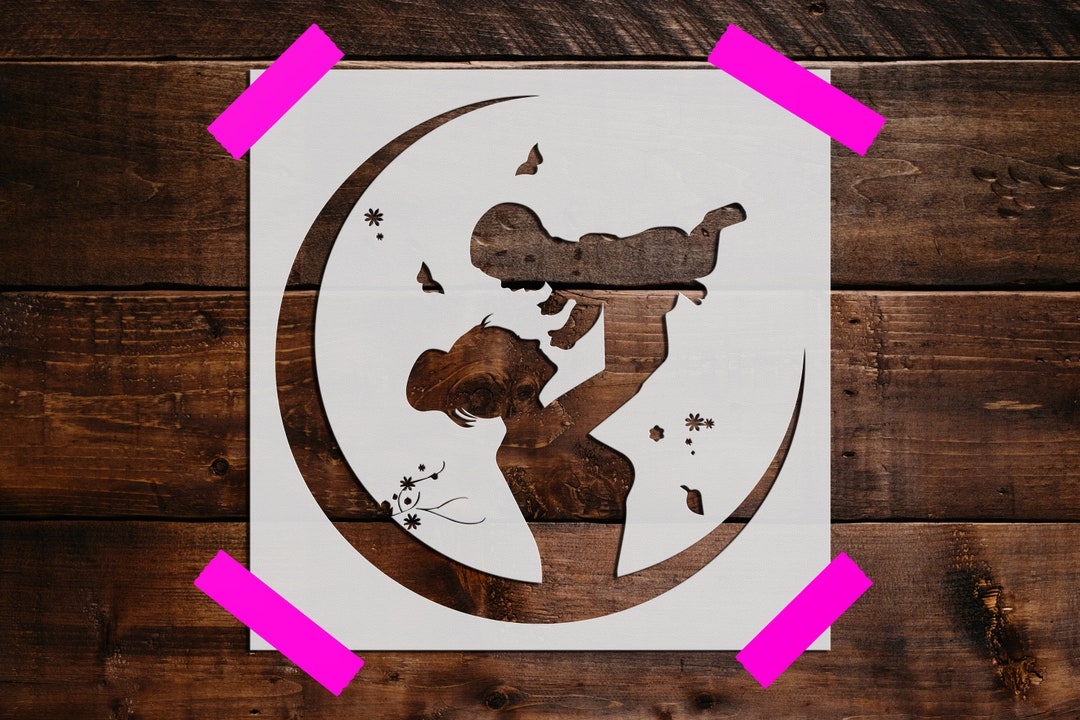 Mother and Baby Stencil - Reusable Mother and Baby Stencil - Art ...