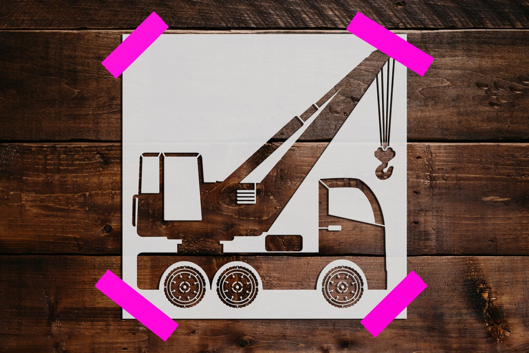 Crane Stencil - Reusable Crane Stencil - Art Stencil- Painting Stencil ...