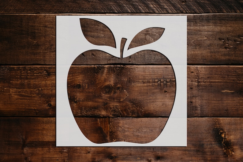 Apple Stencil Reusable Apple Stencil Art Stencil DIY Craft - Etsy