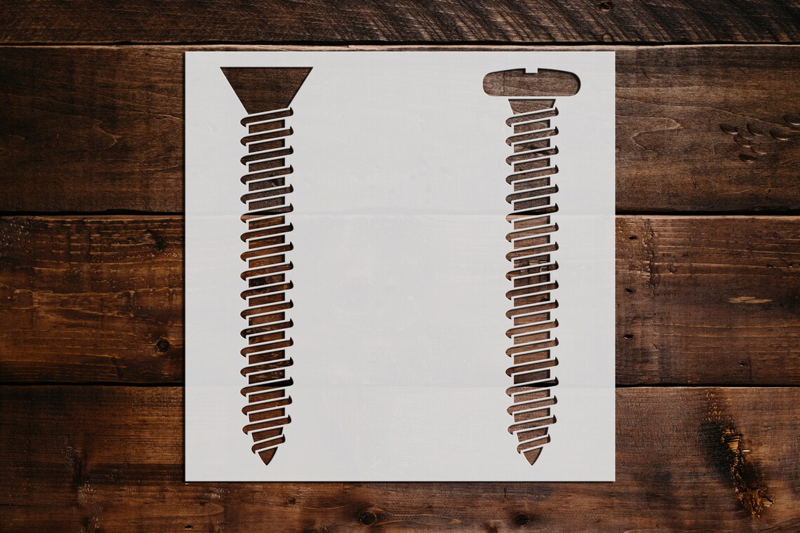 Screws Stencil Reusable Screws Stencil Art Stencil DIY - Etsy