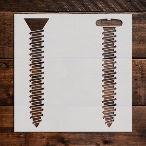 Screws Stencil, Reusable Screws Stencil, Art Stencil, DIY Craft Stencil ...