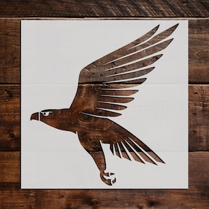 Hawk Stencil, Reusable Hawk Stencil, Art Stencil, DIY Craft Stencil ...