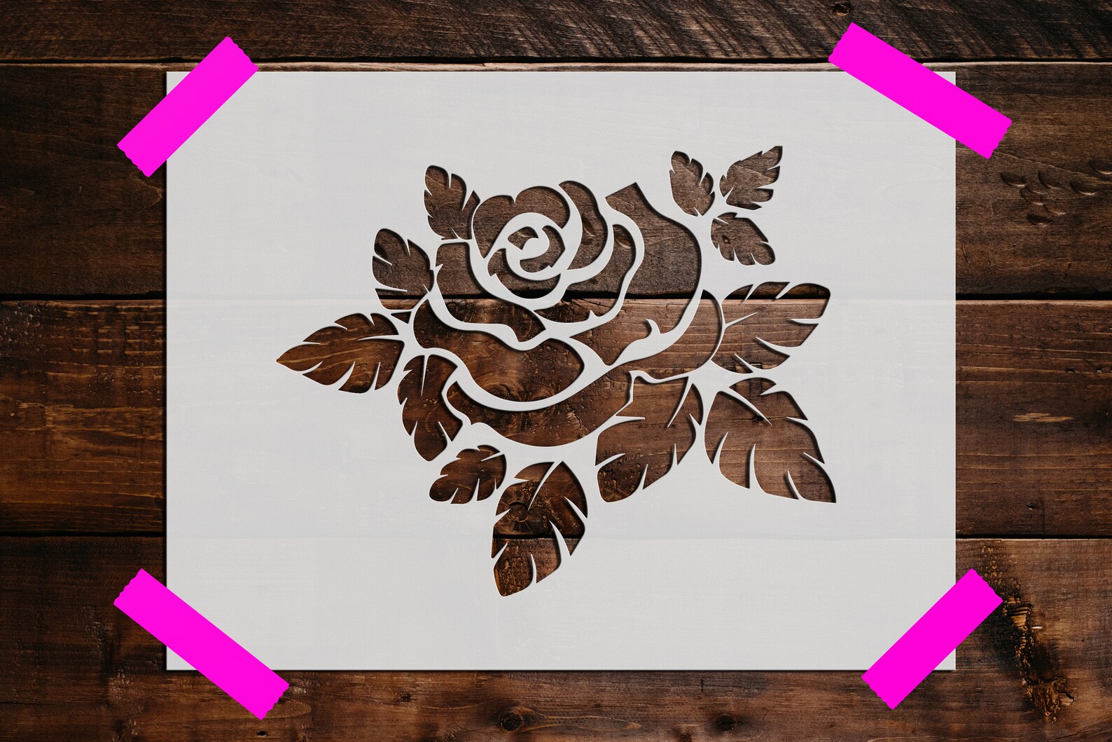 Rose Stencil Reusable Rose Stencil Art Stencil DIY Craft Stencil ...