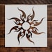 Fancy Sun Stencil, Reusable Sun Stencil, Art Stencil DIY Craft Stencil ...