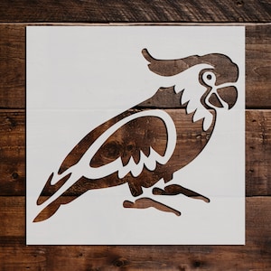 Parrot Stencil, Reusable Parrot Stencil, Art Stencil - DIY Craft ...