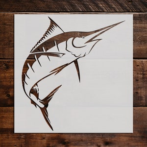 Sailfish Stencil, Reusable Sailfish Stencil, DIY Craft Stencil, Large ...
