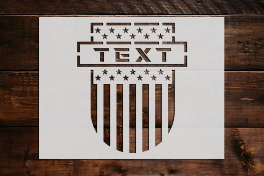 Badge Soldier Stencil, Reusable Badge Soldier Stencil, Art Stencil ...