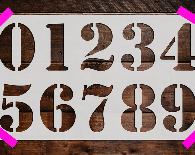 Numbers Stencil Reusable Numbers Stencil Art Stencil DIY - Etsy