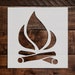 Campfire Stencil, Reusable Campfire Stencil, Art Stencil, DIY Craft ...