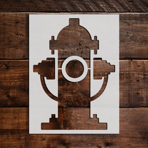 Fire Hydrant Stencil, Reusable Fire Hydrant Stencil, Art Stencil, DIY ...