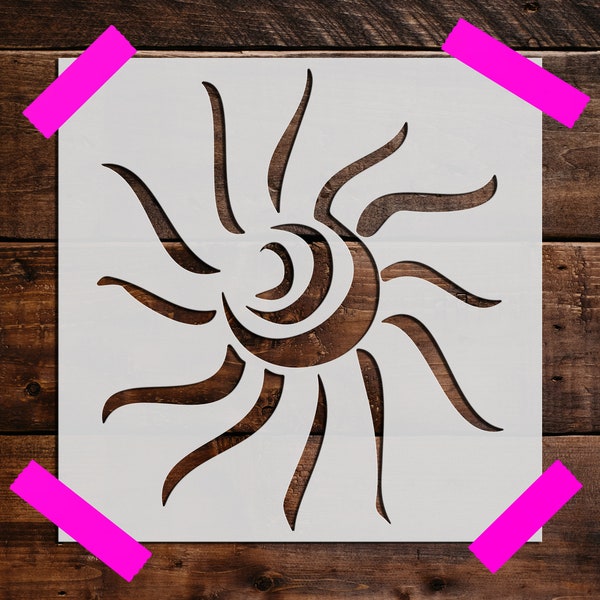 Sun Stencil - Etsy