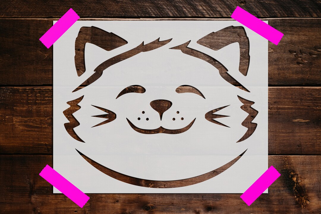 Cat Stencil, Reusable Cat Stencil, DIY Craft Stencil, Large Cat Stencil ...