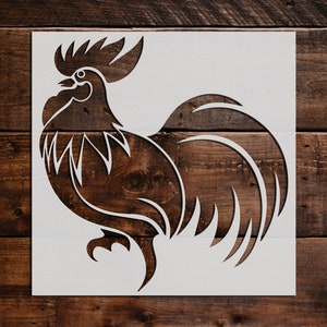 Rooster Stencil, Reusable Rooster Stencil, Art Stencil - DIY Craft ...