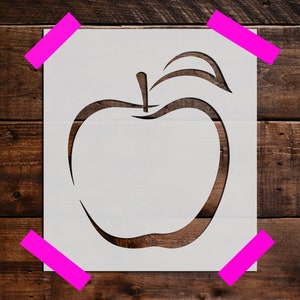 Apple Stencil - Reusable Apple Stencil - Art Stencil - DIY Craft ...