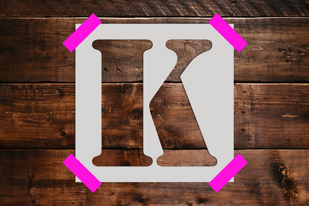 Letter K -reusable Stencil - Art Stencil - Craft Stencil - Reusable ...