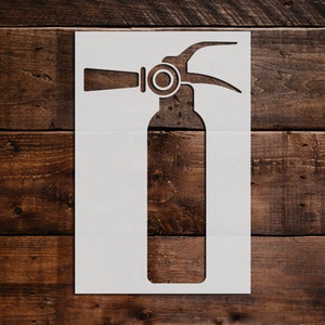 Fire Extinguisher Stencil, Reusable Fire Extinguisher Stencil, Art ...