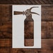 Fire Extinguisher Stencil, Reusable Fire Extinguisher Stencil, Art ...