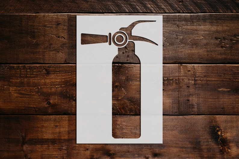 Fire Extinguisher Stencil Reusable Fire Extinguisher Stencil - Etsy