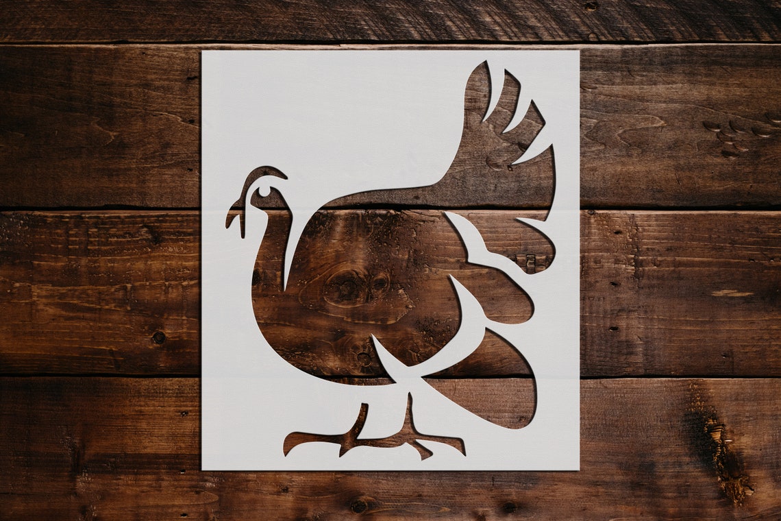 Turkey Stencil Reusable Turkey Stencil Art Stencil DIY - Etsy
