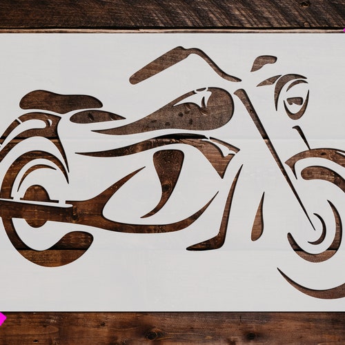 Motorcycle Stencil Reusable Motorcycle Stencil Art Stencil - Etsy