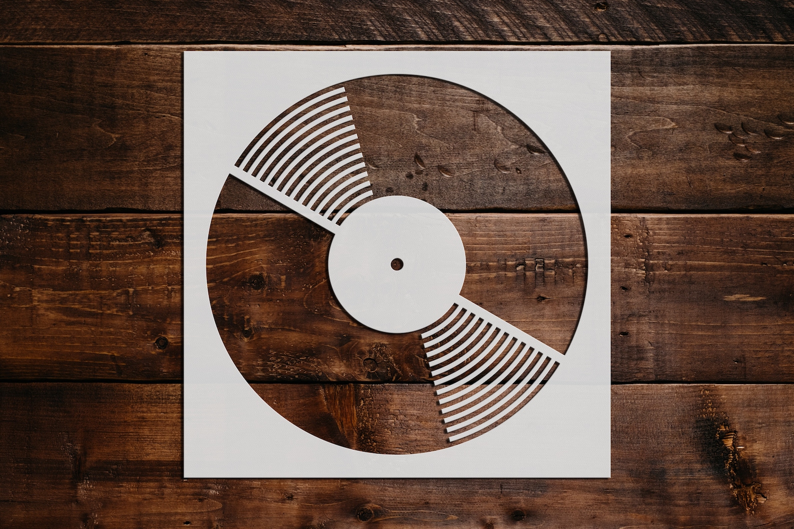 Record Stencil Reusable Record Stencil Art Stencil DIY - Etsy