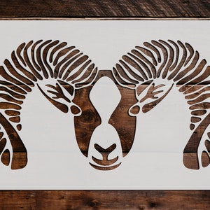 Ram Goat Stencil, Reusable Ram Stencil, Art Stencil, DIY Craft Stencil ...