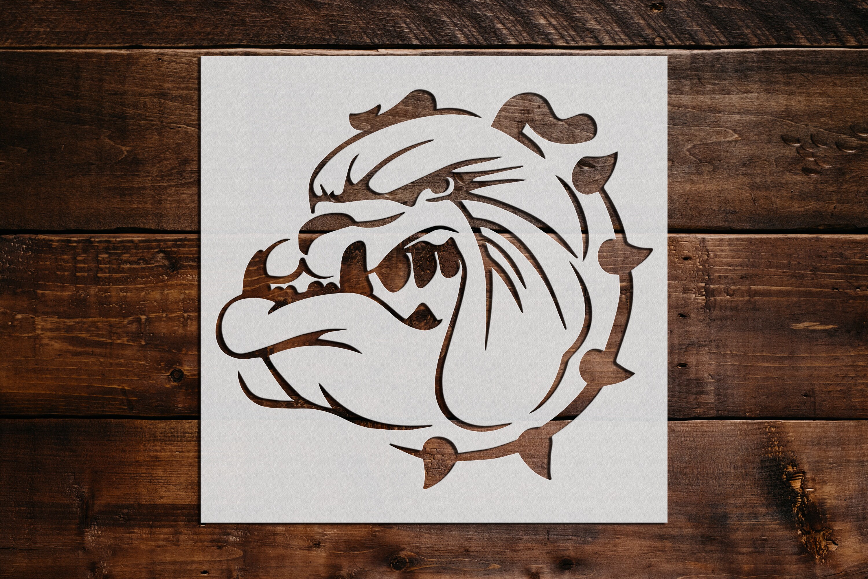 Bulldog Stencil Reusable Bulldog Stencil Art Stencil DIY - Etsy
