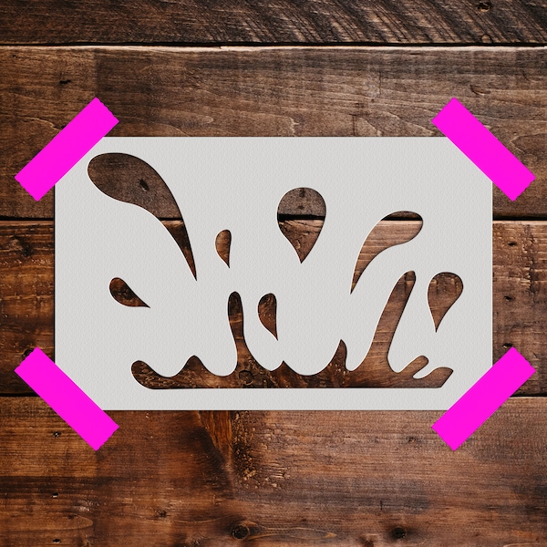 Splash Drops Stencils - Etsy