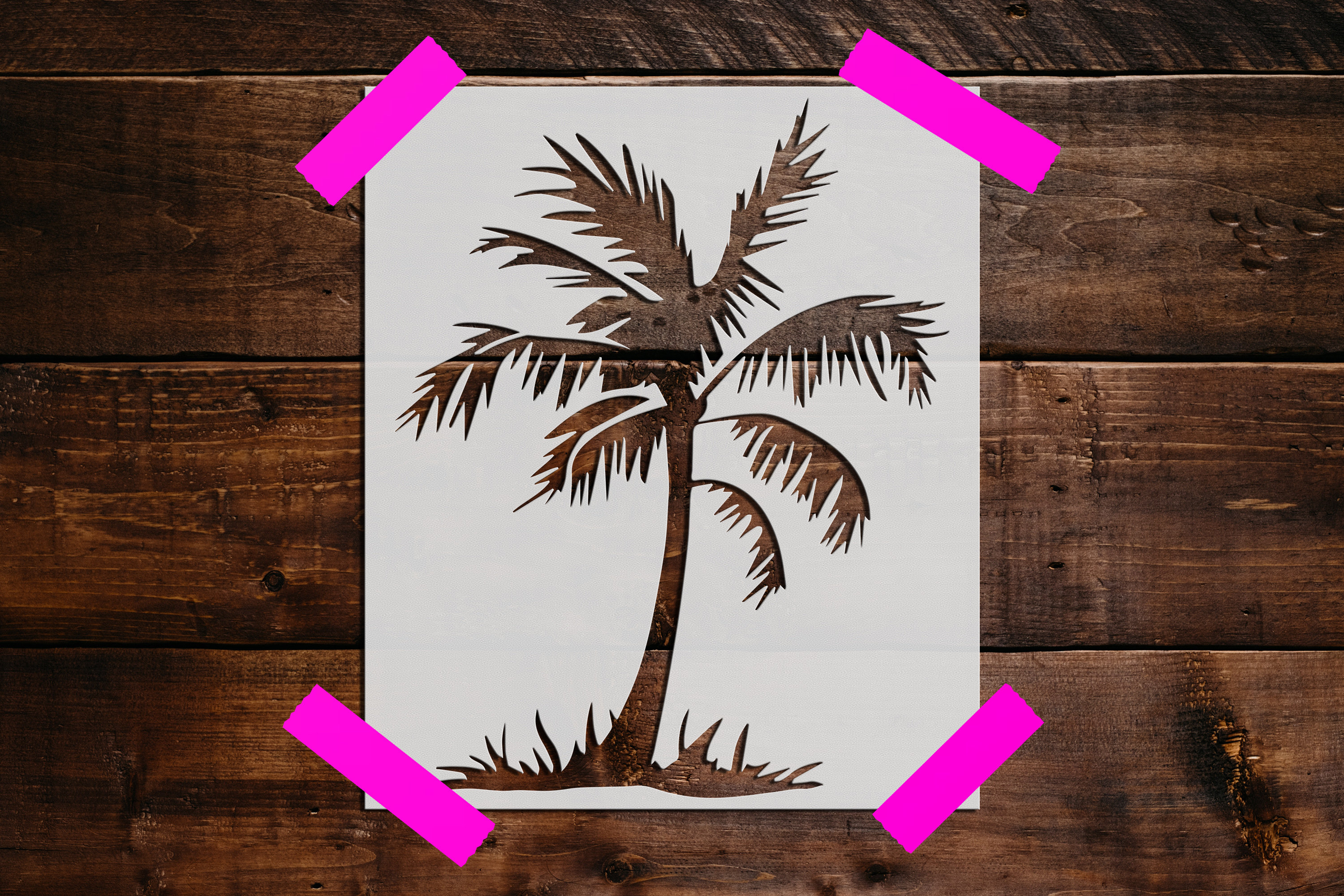 Palm Tree Stencil Reusable Palm Tree Stencil Art Stencil - Etsy