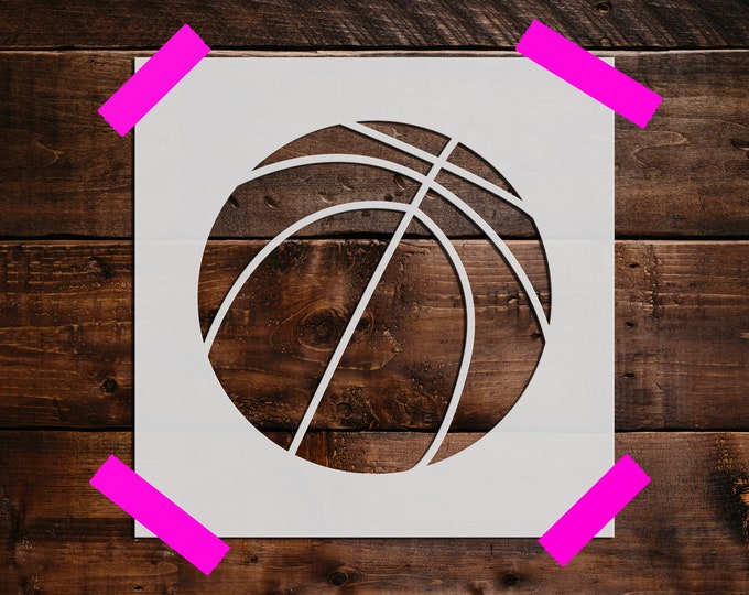 Basketball Stencil Reusable Basketball Stencils, Large Basketball ...