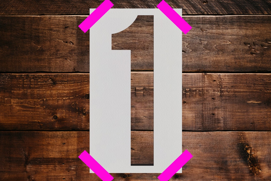 Number Stencil, Reusable Stencil, Art Stencil, DIY Craft Stencil ...