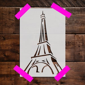 Eiffel Tower Stencil - Reusable Eiffel Tower Stencil - DIY Craft ...