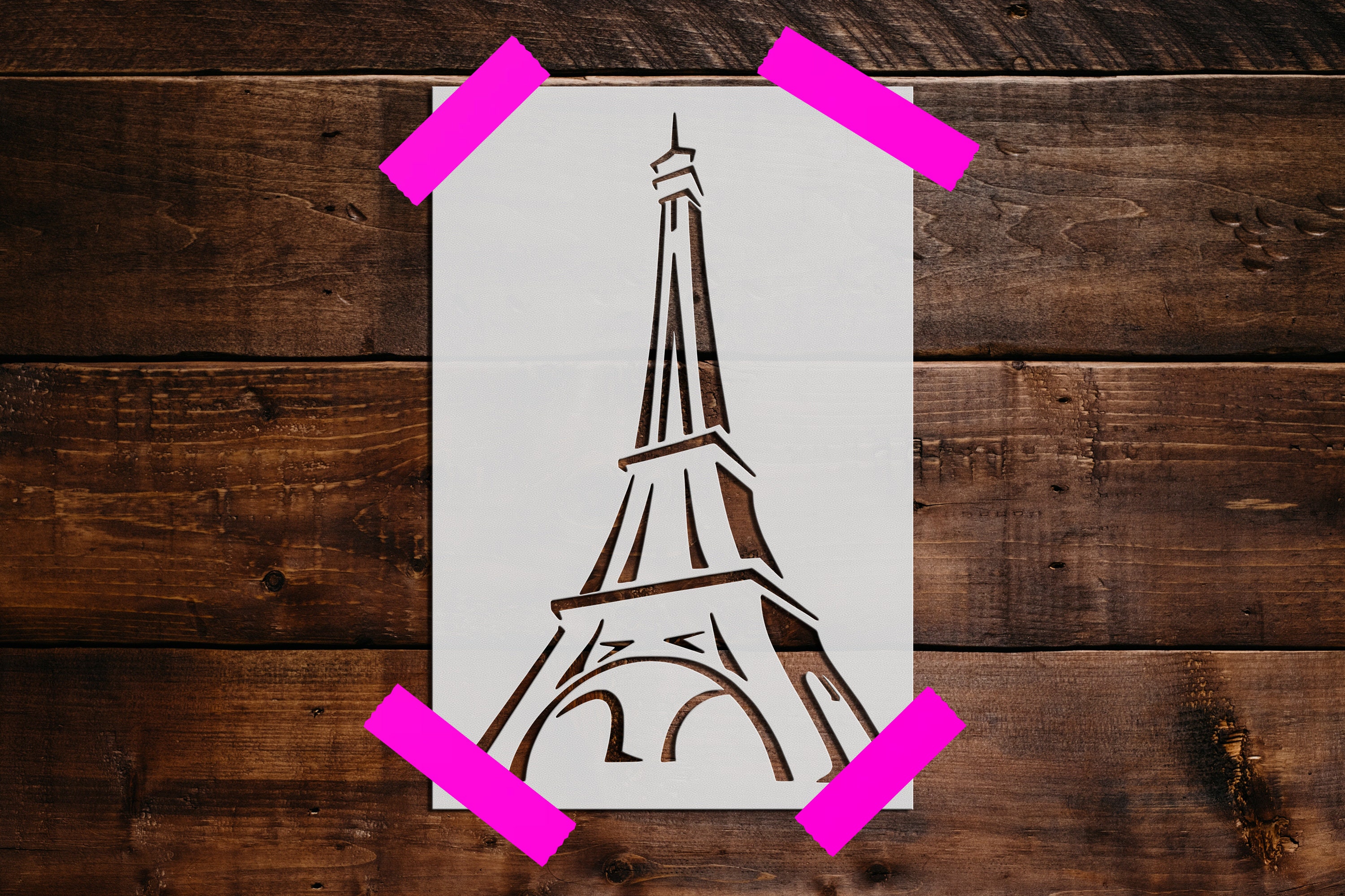 Eiffel Tower Stencil - Reusable Eiffel Tower Stencil - DIY Craft ...