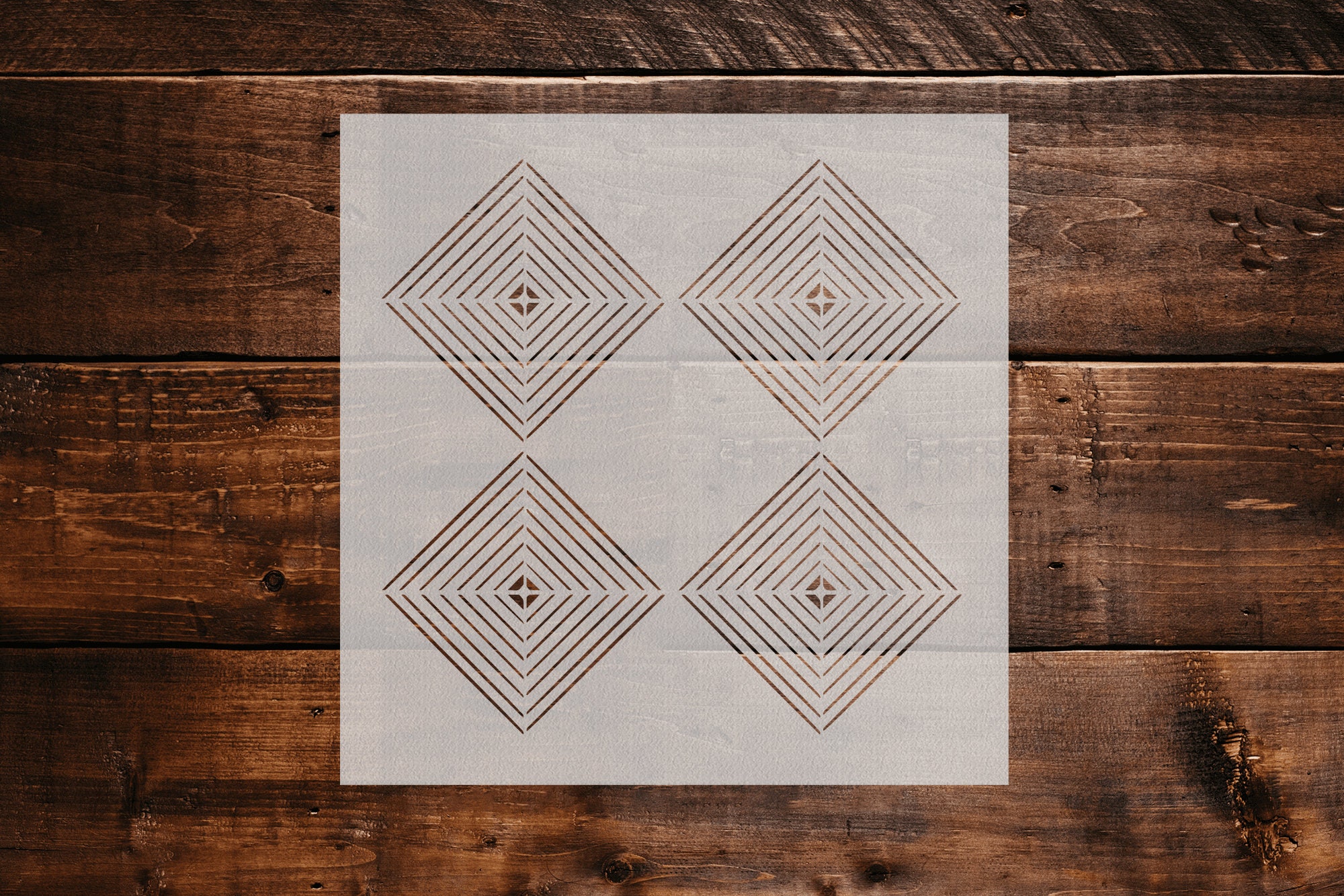 Geometric Stencil Reusable Geometric Stencil Art Stencil - Etsy