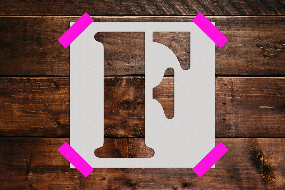 Letter F -reusable Stencil - Art Stencil - Craft Stencil - Reusable ...