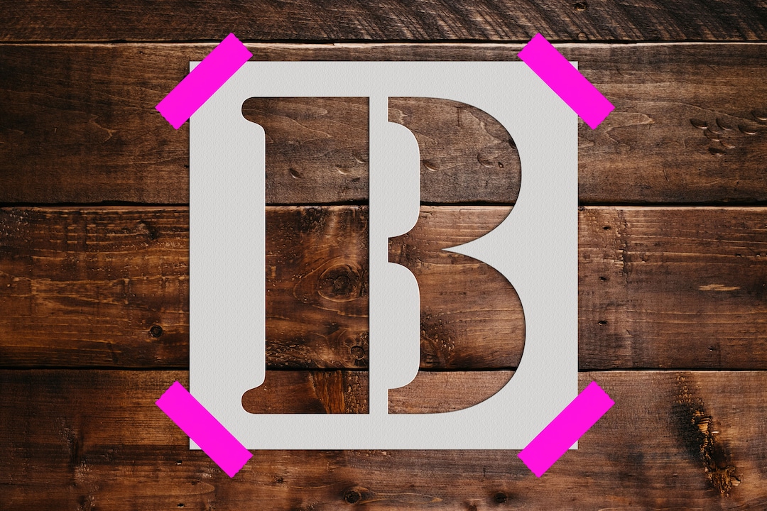 Letter B -reusable Stencil - Art Stencil - Craft Stencil - Reusable ...