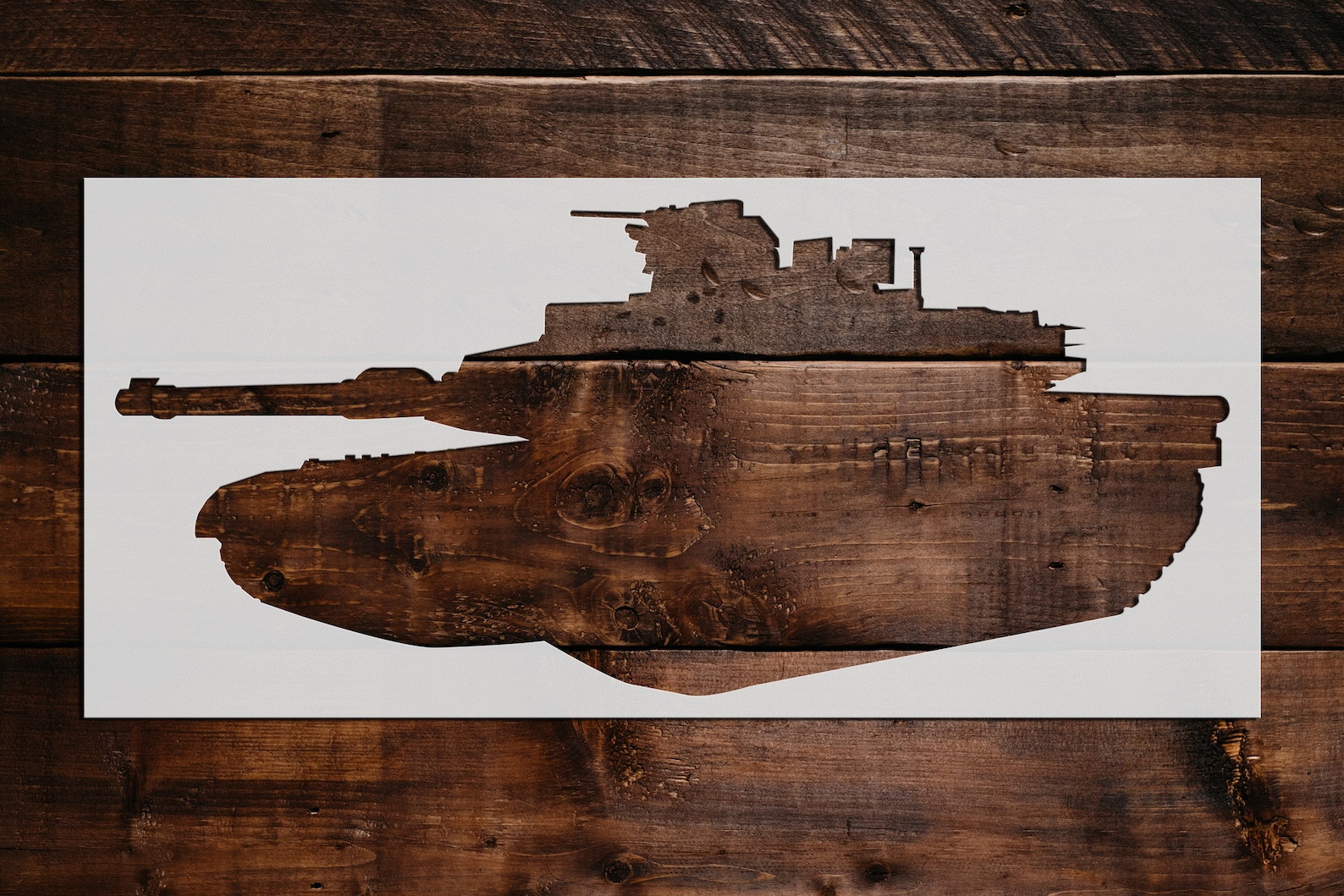 Tank Stencil - Reusable Tank Stencil -art Stencil -DIY Craft Stencil ...