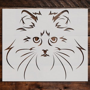 Cat Stencil, Reusable Cat Stencil, DIY Craft Stencil, Large Cat Stencil ...