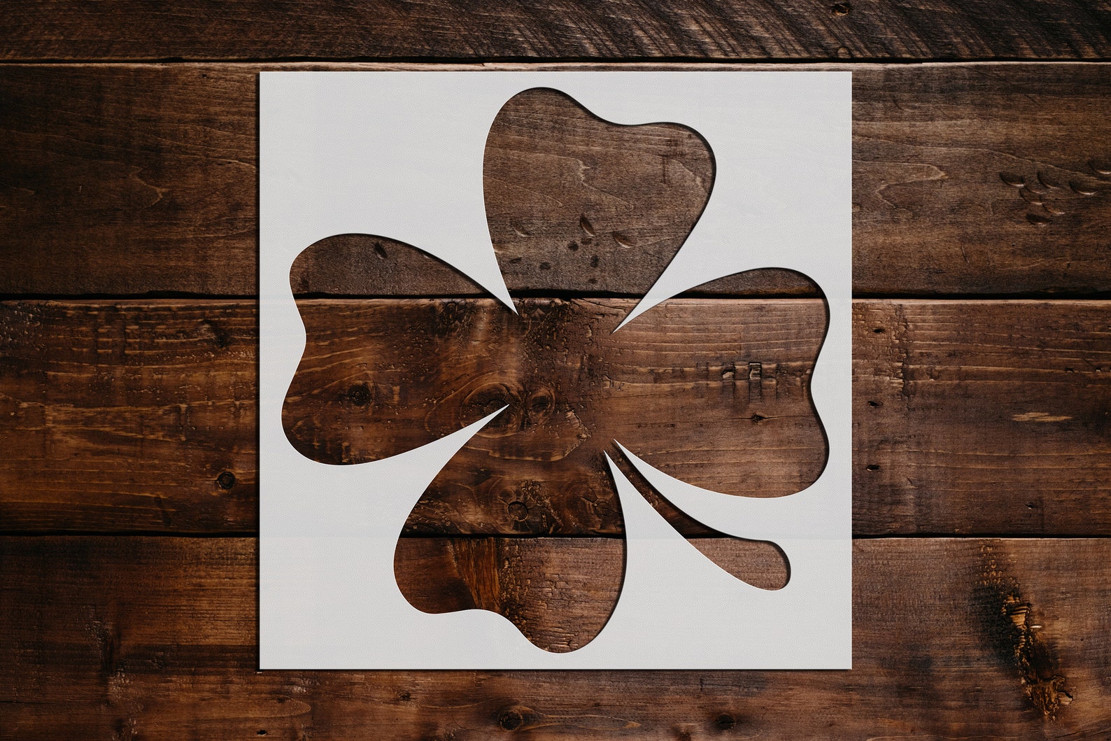 Four Leaf Clover Stencil, Reusable Four Leaf Clover Stencil, DIY Crafts ...