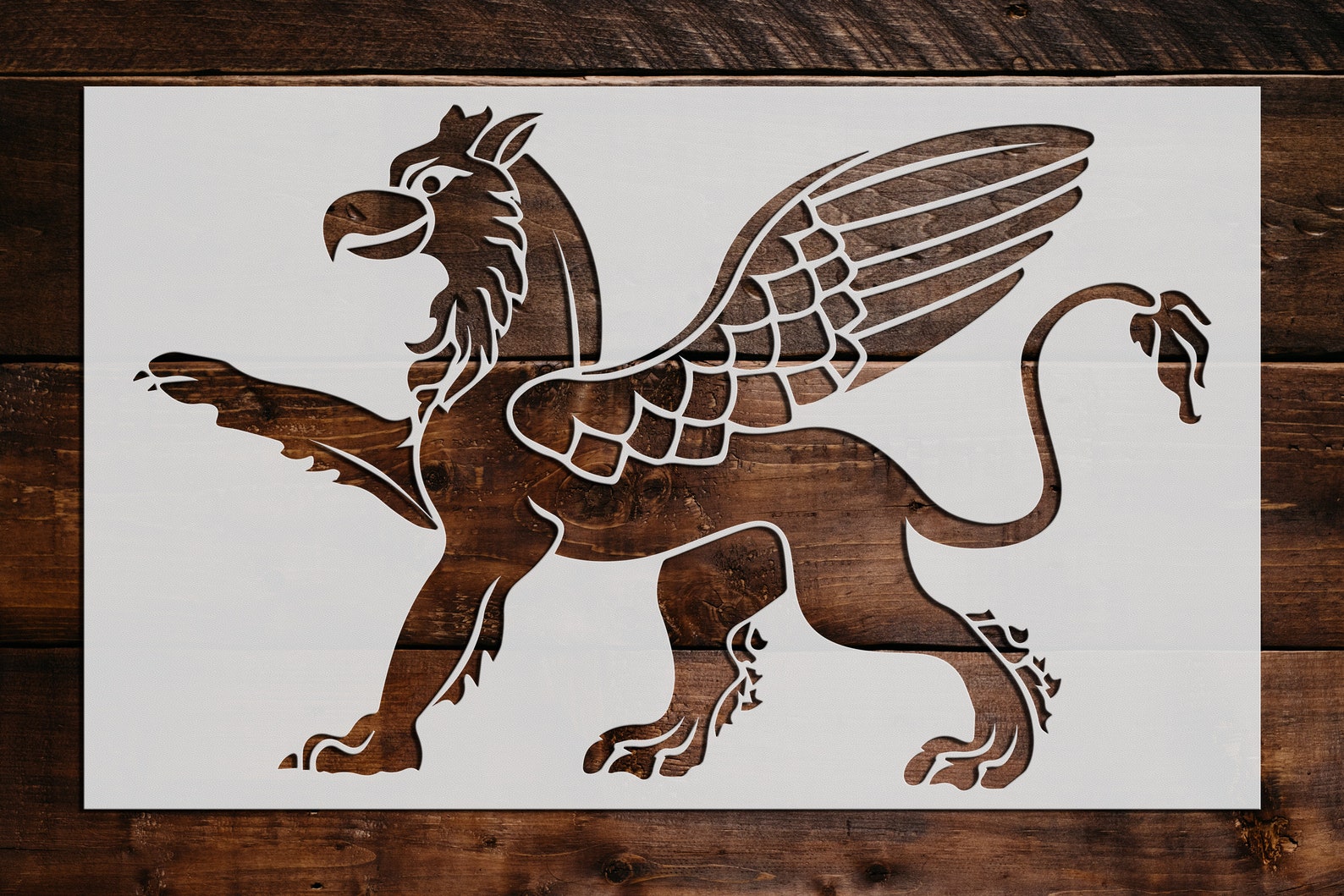 Gryphon Stencil Reusable Gryphon Stencil Art Stencil DIY - Etsy