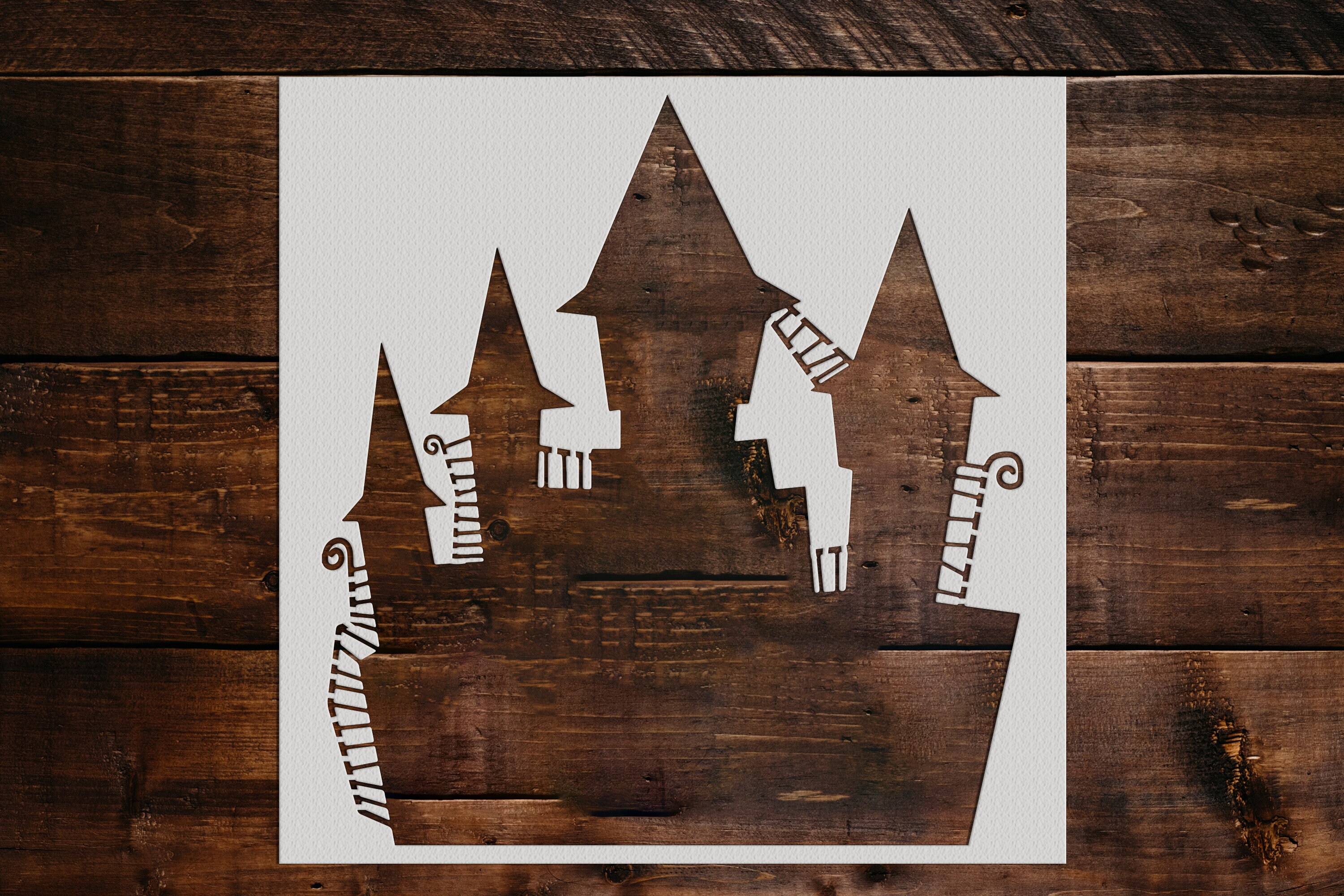 Hogwarts Castle Stencil