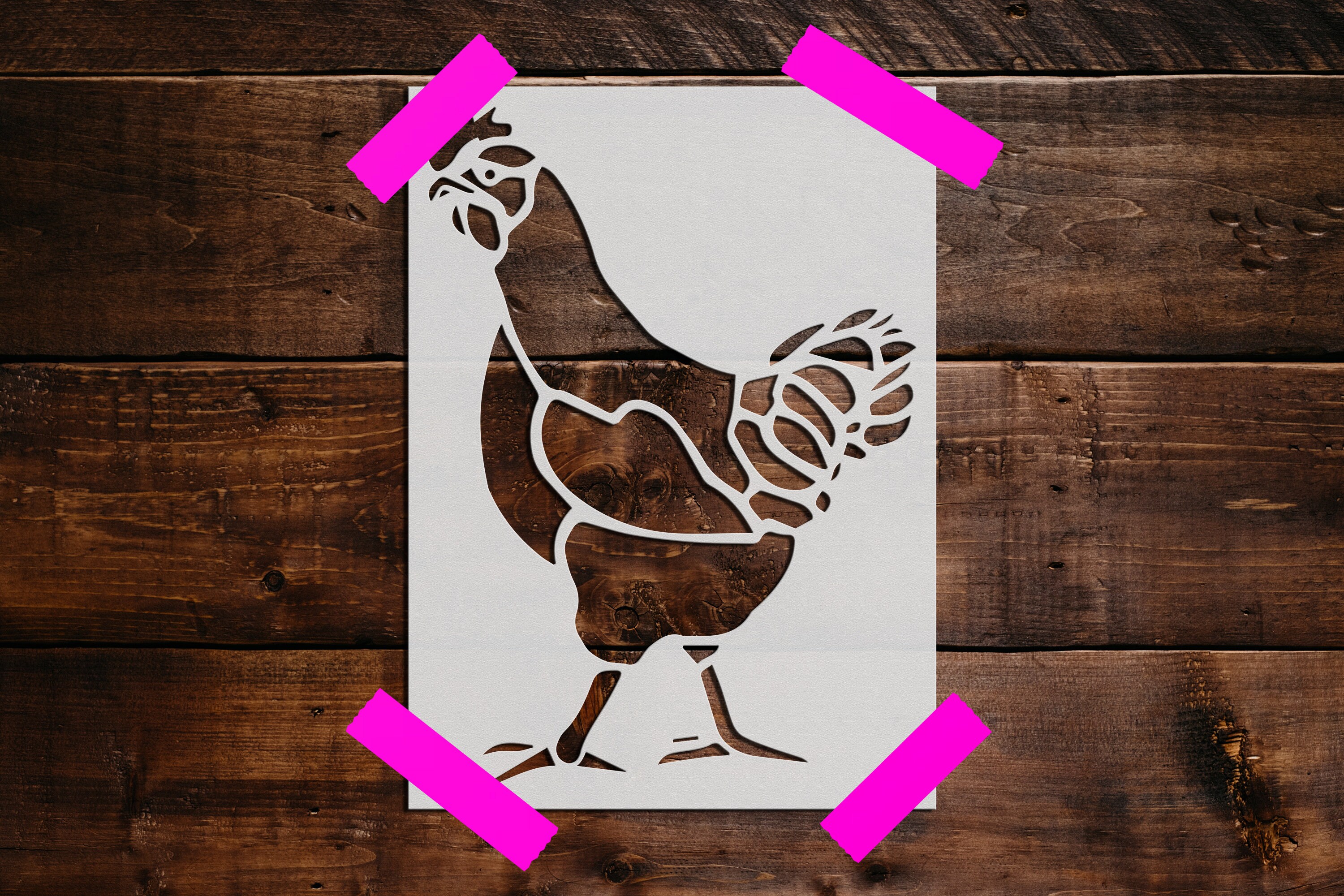 Plantilla de pollo Plantilla de pollo reutilizable Plantilla de arte ...