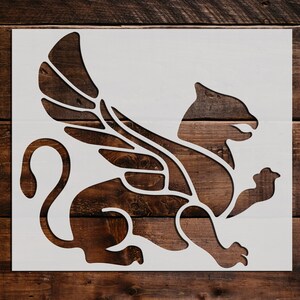 Winged Creature Stencil, Reusable Winged Creature Stencil, Art Stencil ...