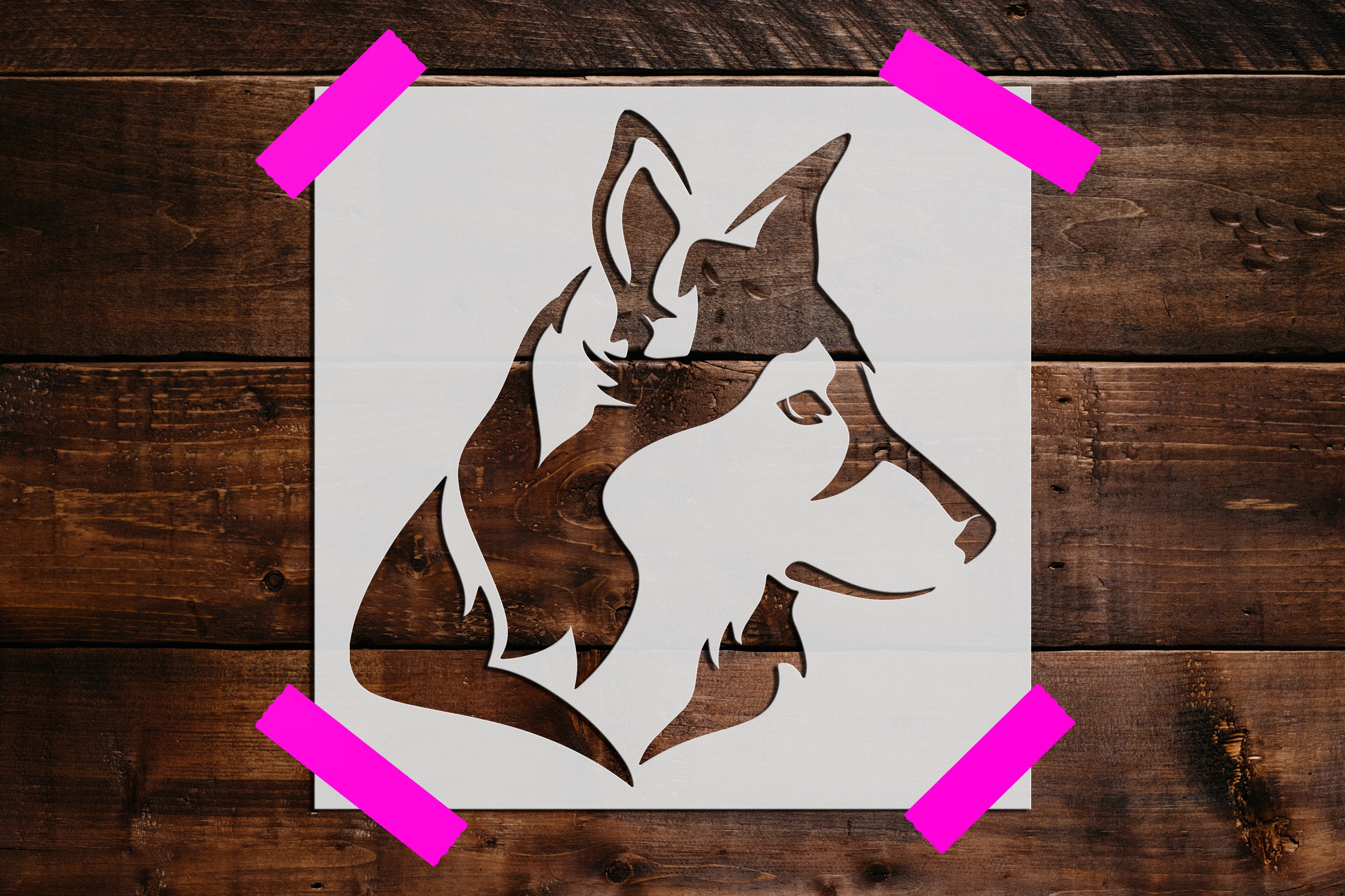 Wolf Stencil Reusable Wolf Stencil Art Stencil DIY Craft - Etsy