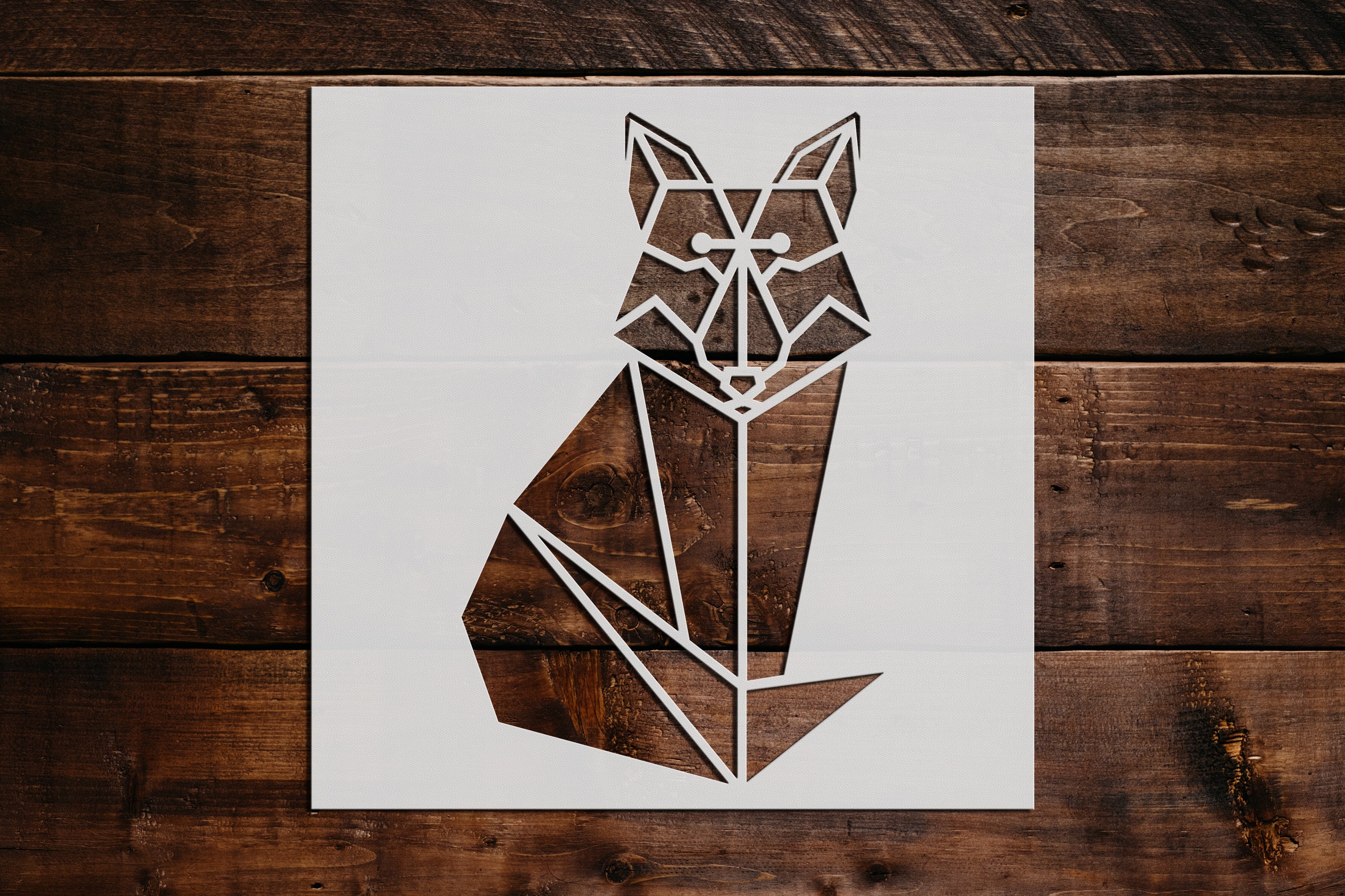 Fox Stencil Reusable Fox Stencil Art Stencil DIY Craft - Etsy